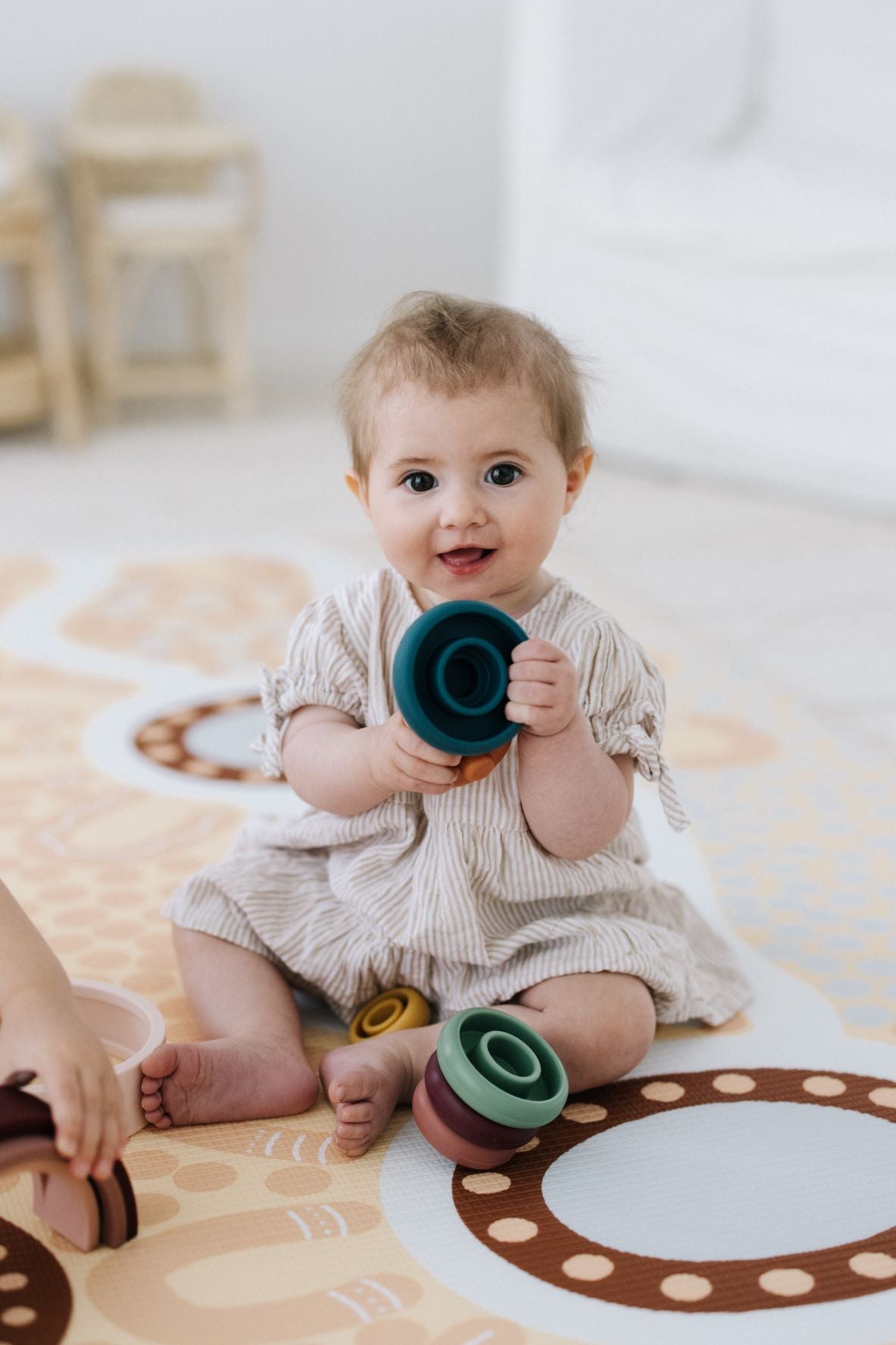 Silicone Stacking Toy: Round Stacker Toy | Every day play - Default ...