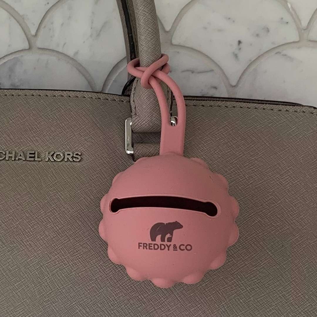 Silicone dummy holder | Silicone bag pacifier case - Blush - Padded ...